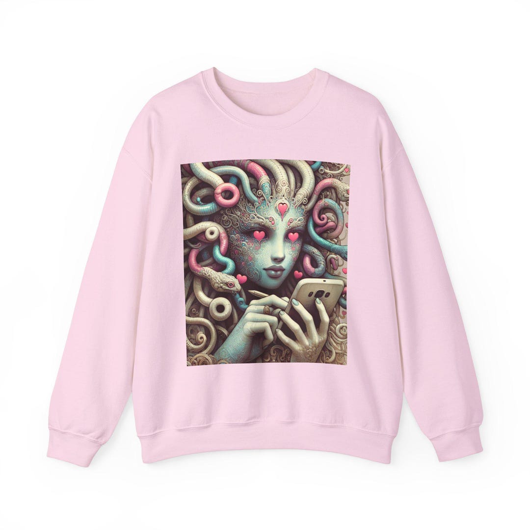 Medusa Sweatshirt, Greek Mythology, Funny Dating Profile, Crewneck ...