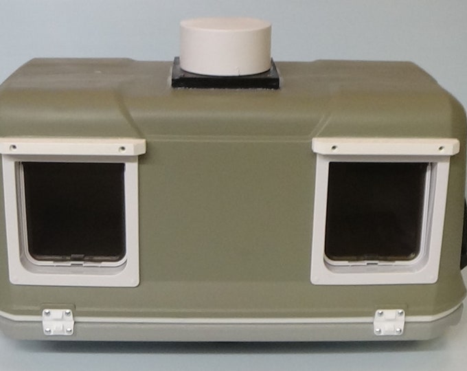 ULTIMATE Heated FERAL Cat Shelter , House, Bed, Condo, Bed, Tube, Cabin ...