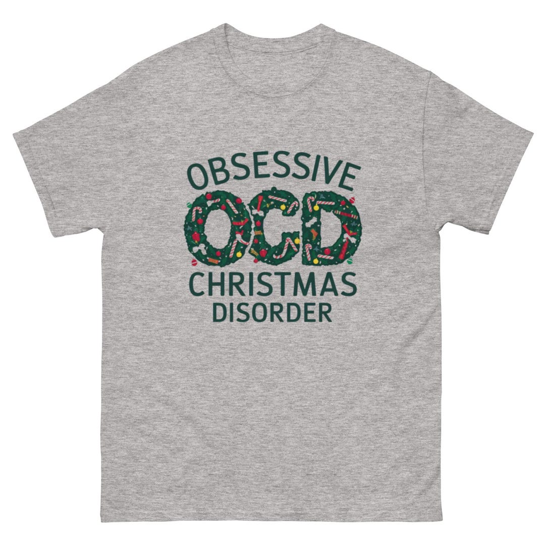 OCD Christmas Disorder T-shirt, Funny Christmas Chaos Tee - Etsy