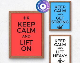 keep calm and workout