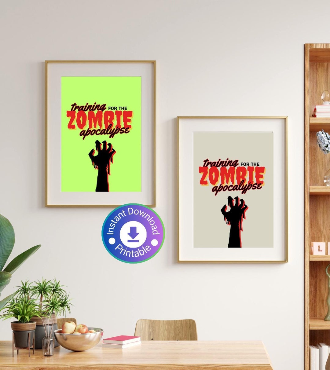 Retro Horror Gym Poster | Training for the Zombie Apocalypse ...