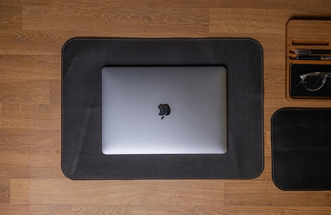 Personalization Desk Pad & Custom Leather Desk Mat, Large Desk Mat ...