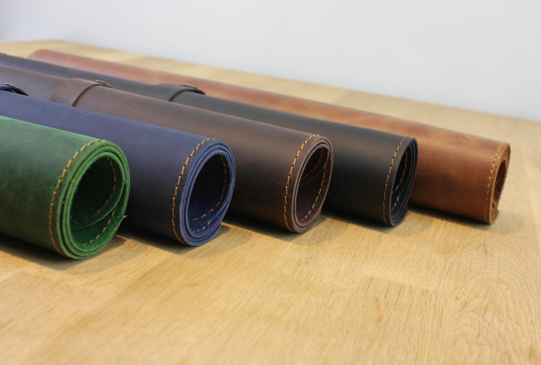 Custom Leather Desk Mat: Personalized Office Desk Pad , Full Grain ...