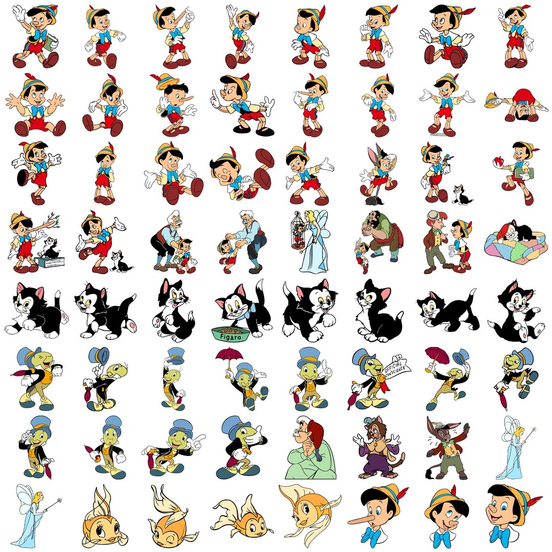 Pinocchio Clipart Bundle, Pinocchio Clipart, Pinocchioo Vector ...