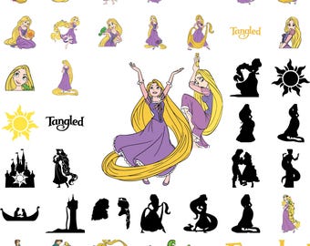 Rapunzel SVG Bundle, Rapunzel Svg Files for Cricut and Silhouette ...