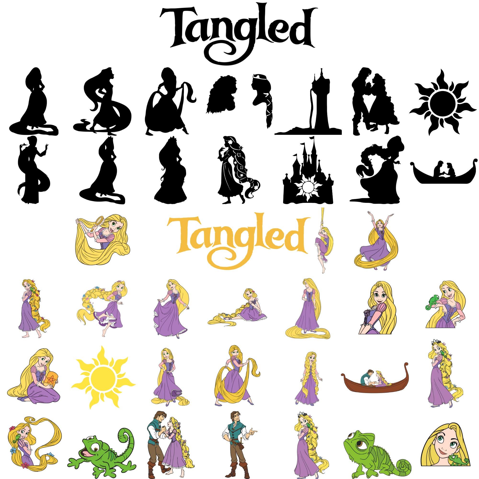 Rapunzel SVG Bundle, Tangled Svg, Rapunzel Svg Files for Cricut and ...