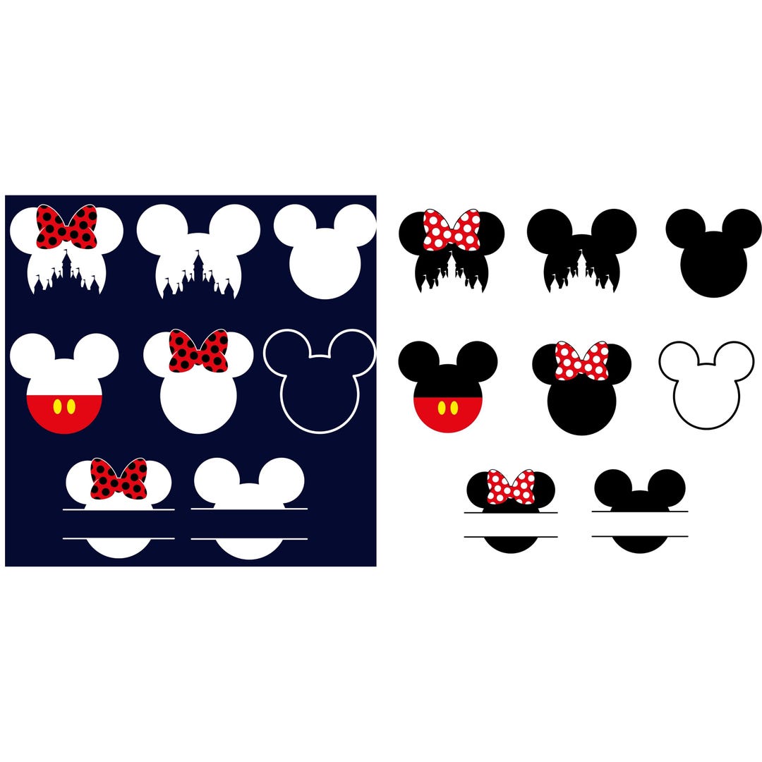 Mouse Head SVG, Bundle SVG, Castle SVG, Clipart, Cricut Svg File ...