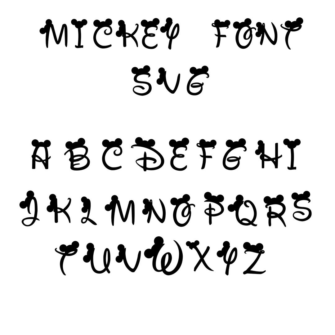 Mouse Alphabet SVG, Mouse Font SVG, Letters SVG, Customize Gift Svg ...