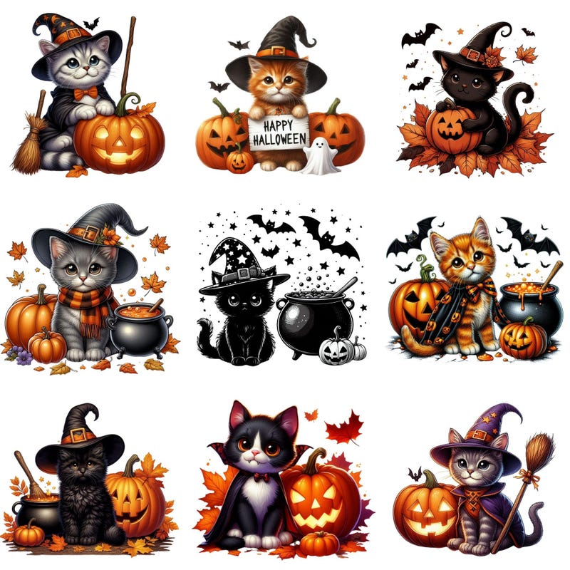 Halloween Clipart - Etsy