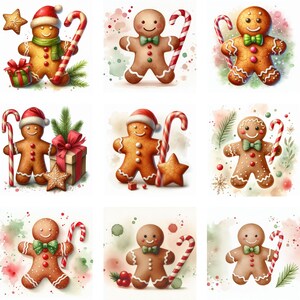 80 Cute Gingerbread Man Clipart, Adorable Gingerbread Man Clipart ...