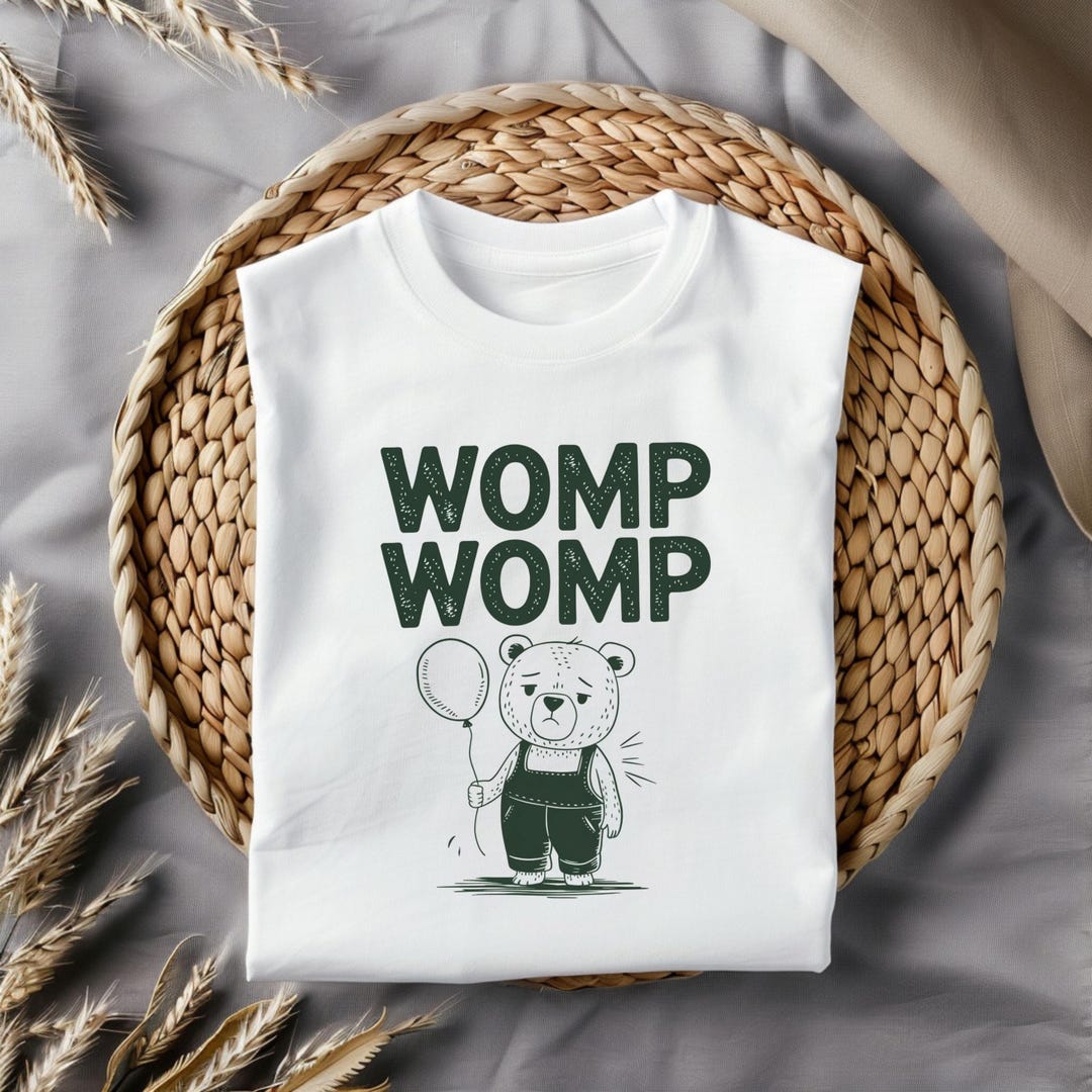 Womp Womp Sad Bear PNG, Funny Minimalist Bear Clipart, Aesthetic ...