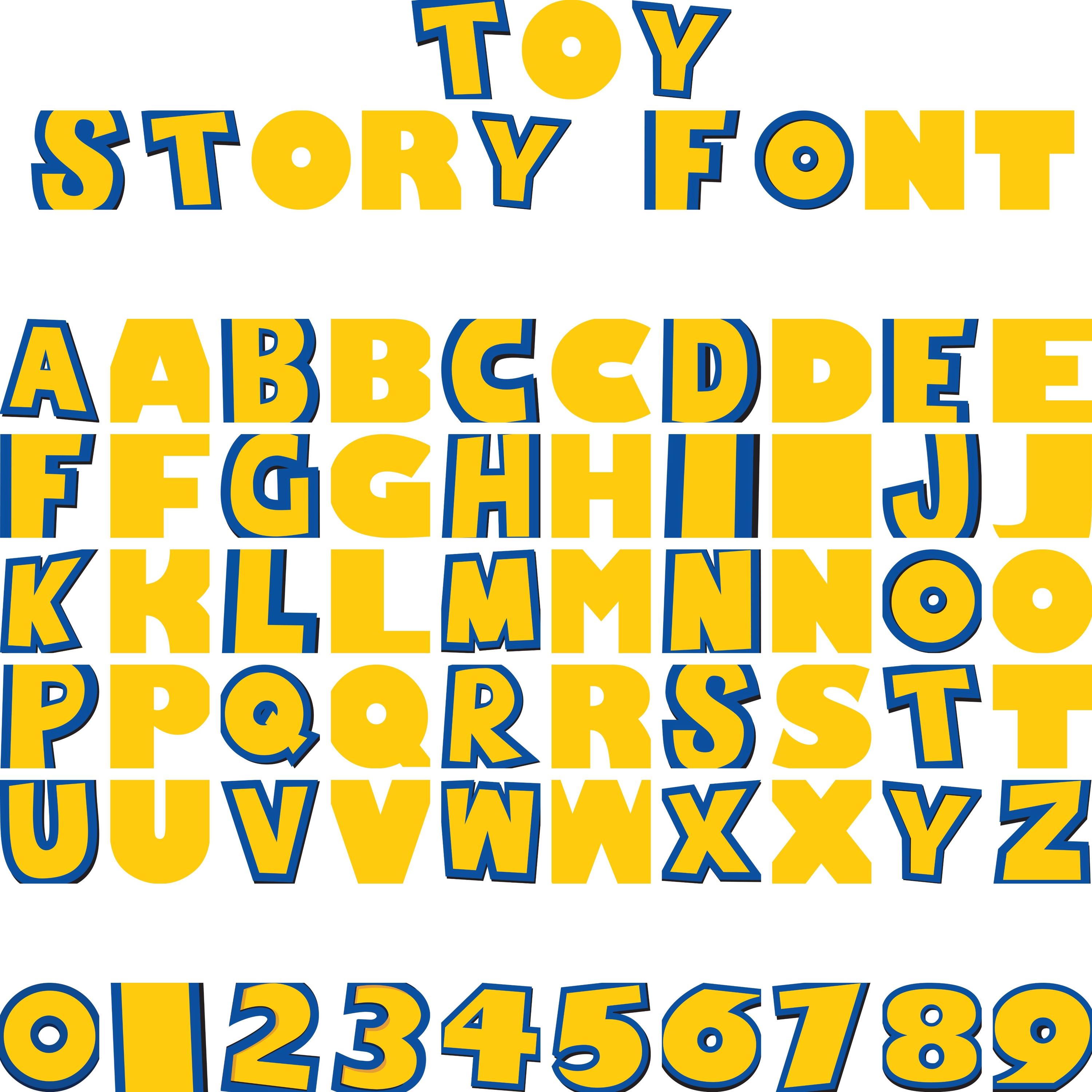 Toy Story FONT SVG, Toy Story SVG, Toy Story Alphabet Svg, Toy Story ...