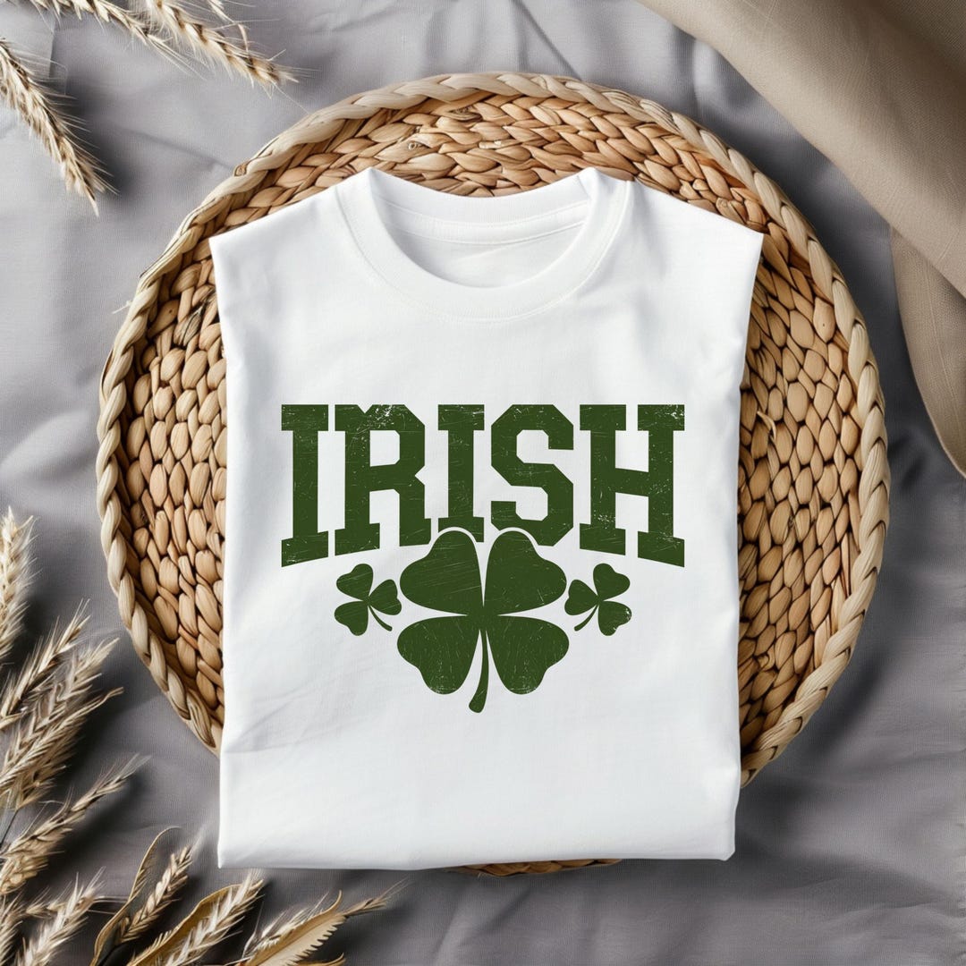 Irish Shamrock PNG, St. Patrick’s Day Clipart, Vintage Irish Clover ...