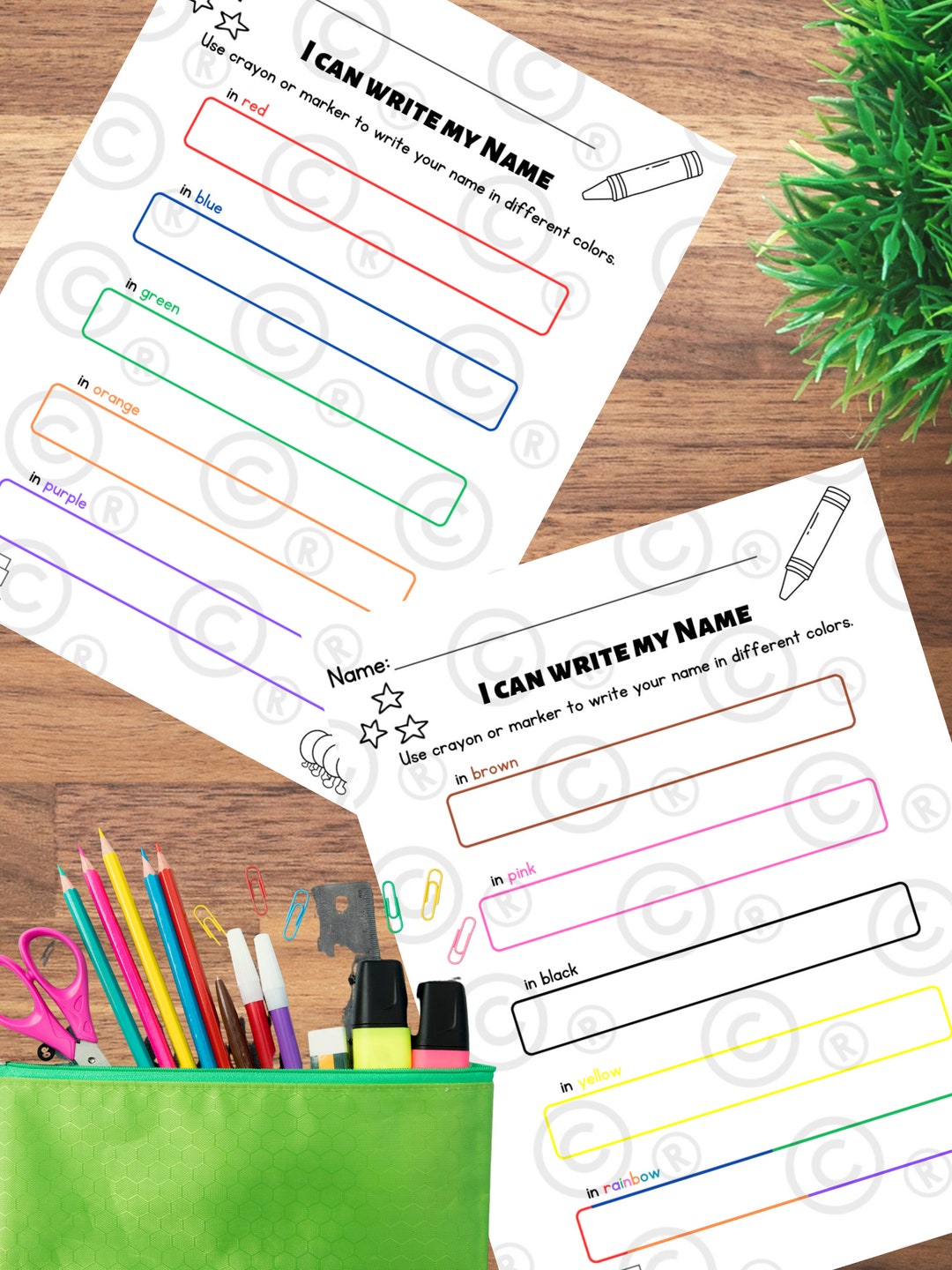 I Can Write My Name Worksheet, DIGITAL FILE- Printable for Pre ...