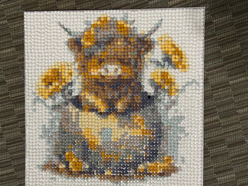 Highland Cow Finished Diamond Painting - Etsy