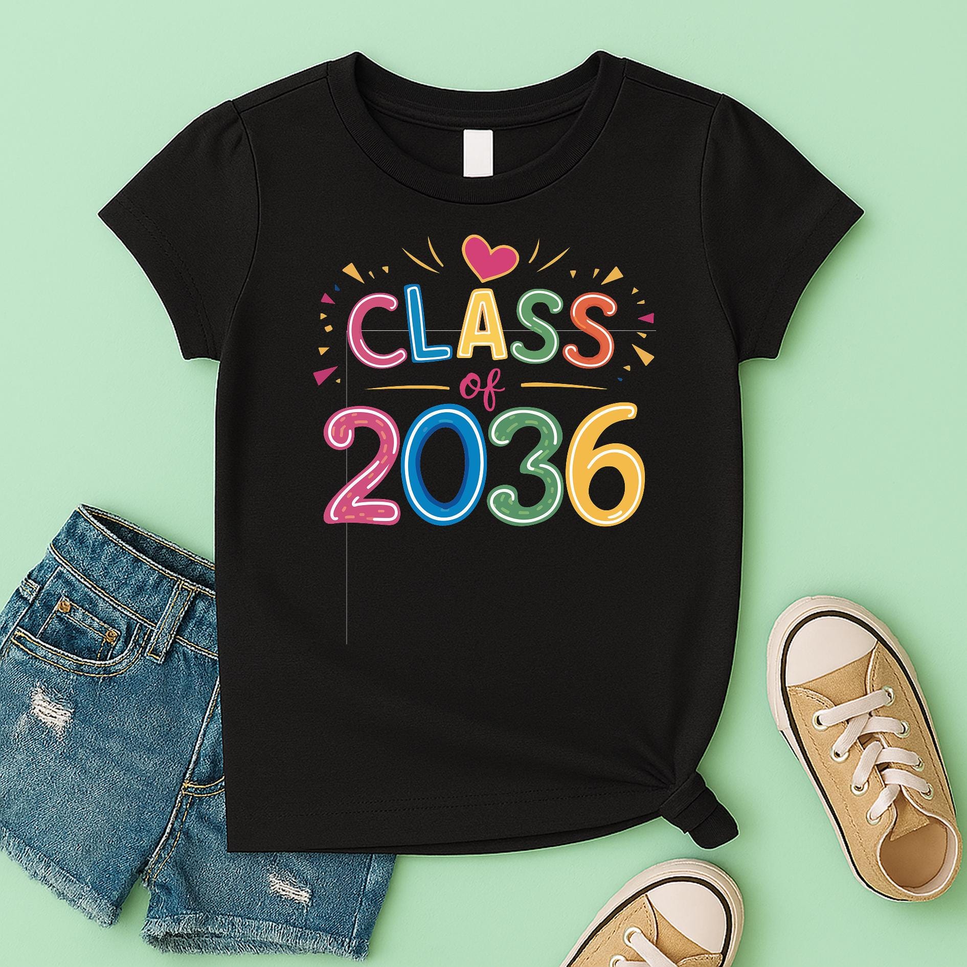 Class of 2036 Graduation Design – Kids' Shirt PNG SVG (digital Download ...