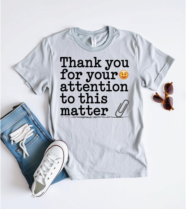Thank You for Your Attention SVG PNG – Funny Office Quote Design ...