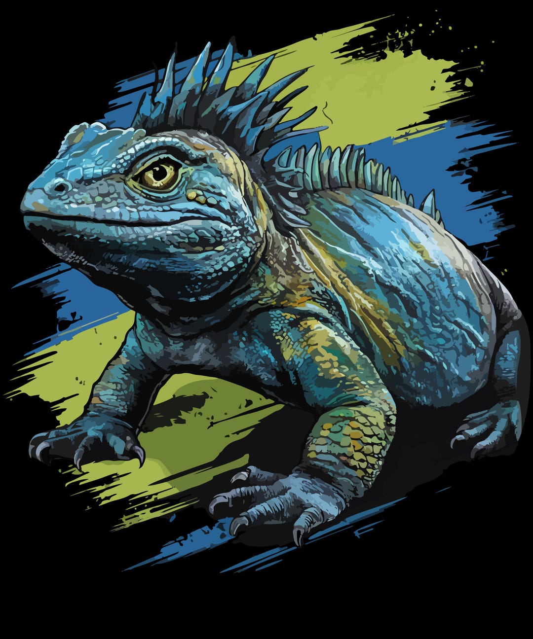 Tuatara Lizard Clipart | Colorful Reptile PNG SVG (digital Download) - Etsy