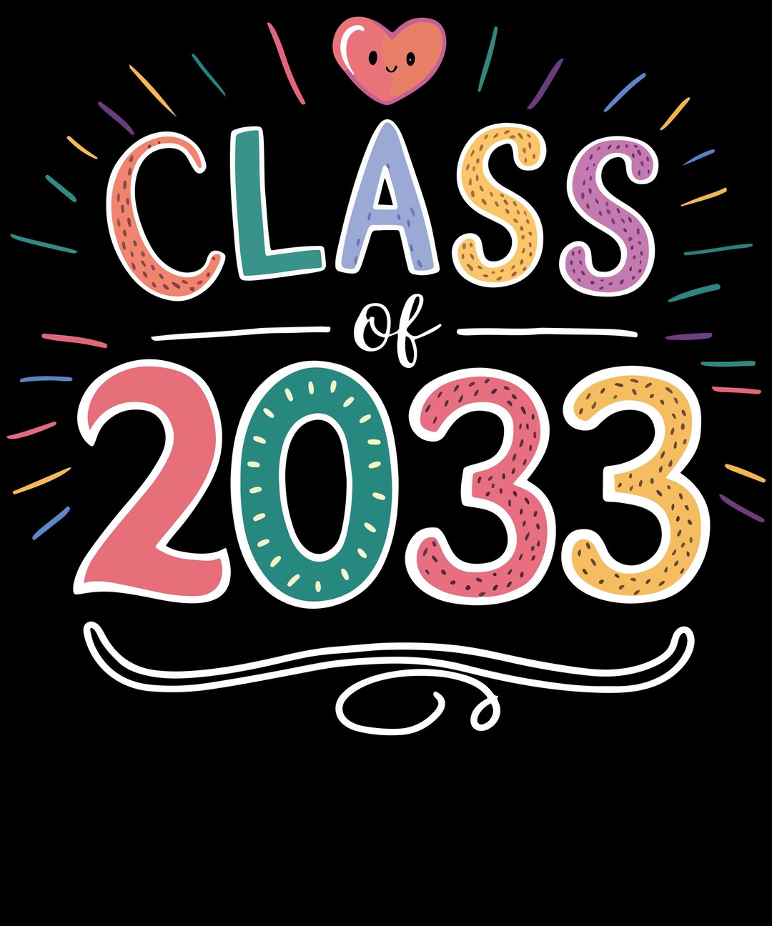 Class of 2033 Graduation Design – PNG SVG for Shirts (digital Download ...