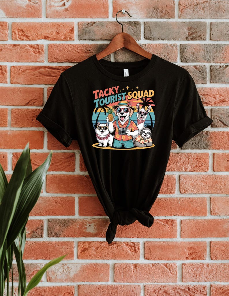 Tacky Tourist Squad PNG SVG | Funny Vacation Animal Clipart | Tropical ...