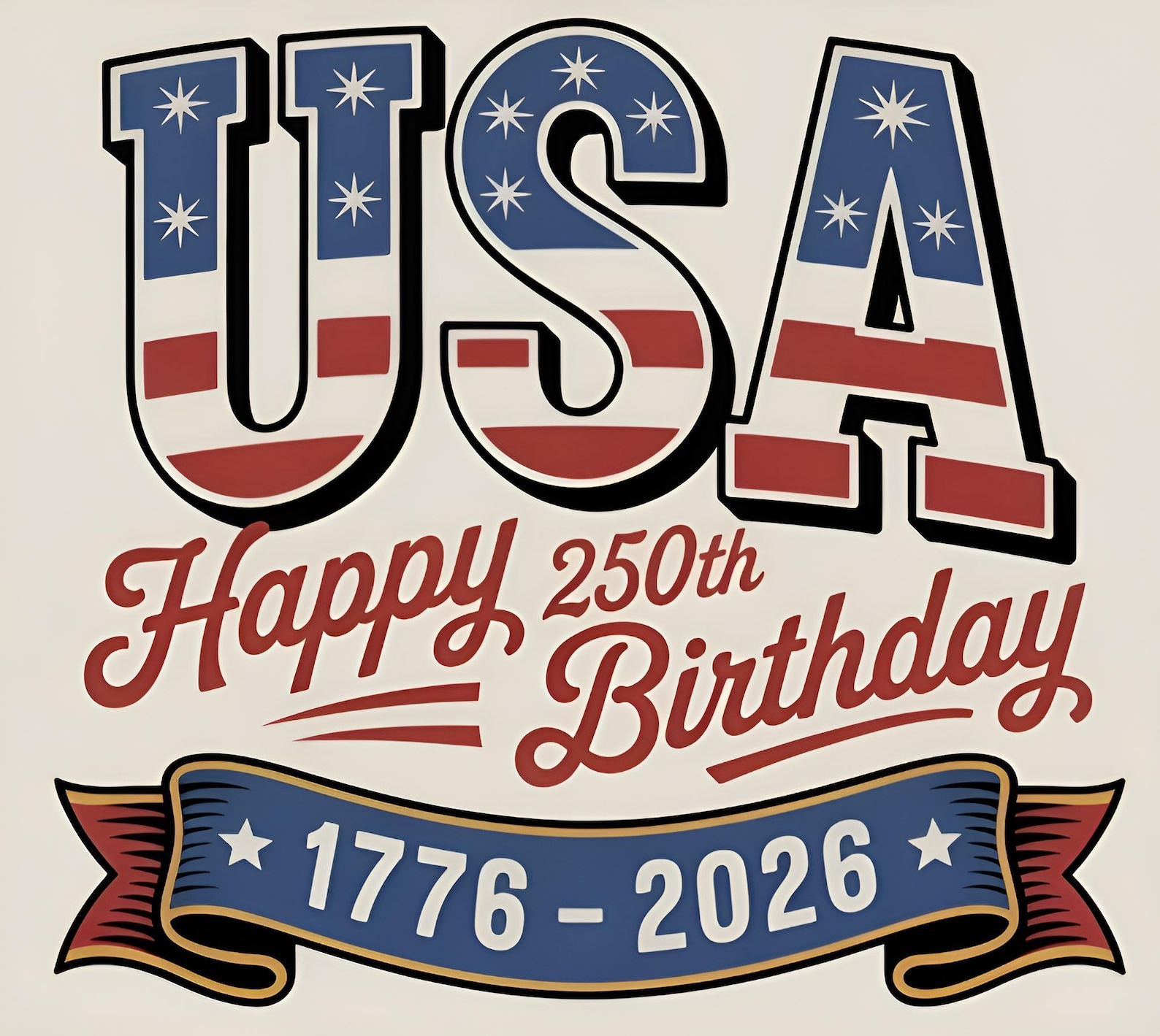 USA 250th Birthday PNG | America 250 Birthday | July 4th Independence ...