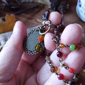 Imbolc Original and Unique Handmade Necklace Wearable Art Witchcore ...