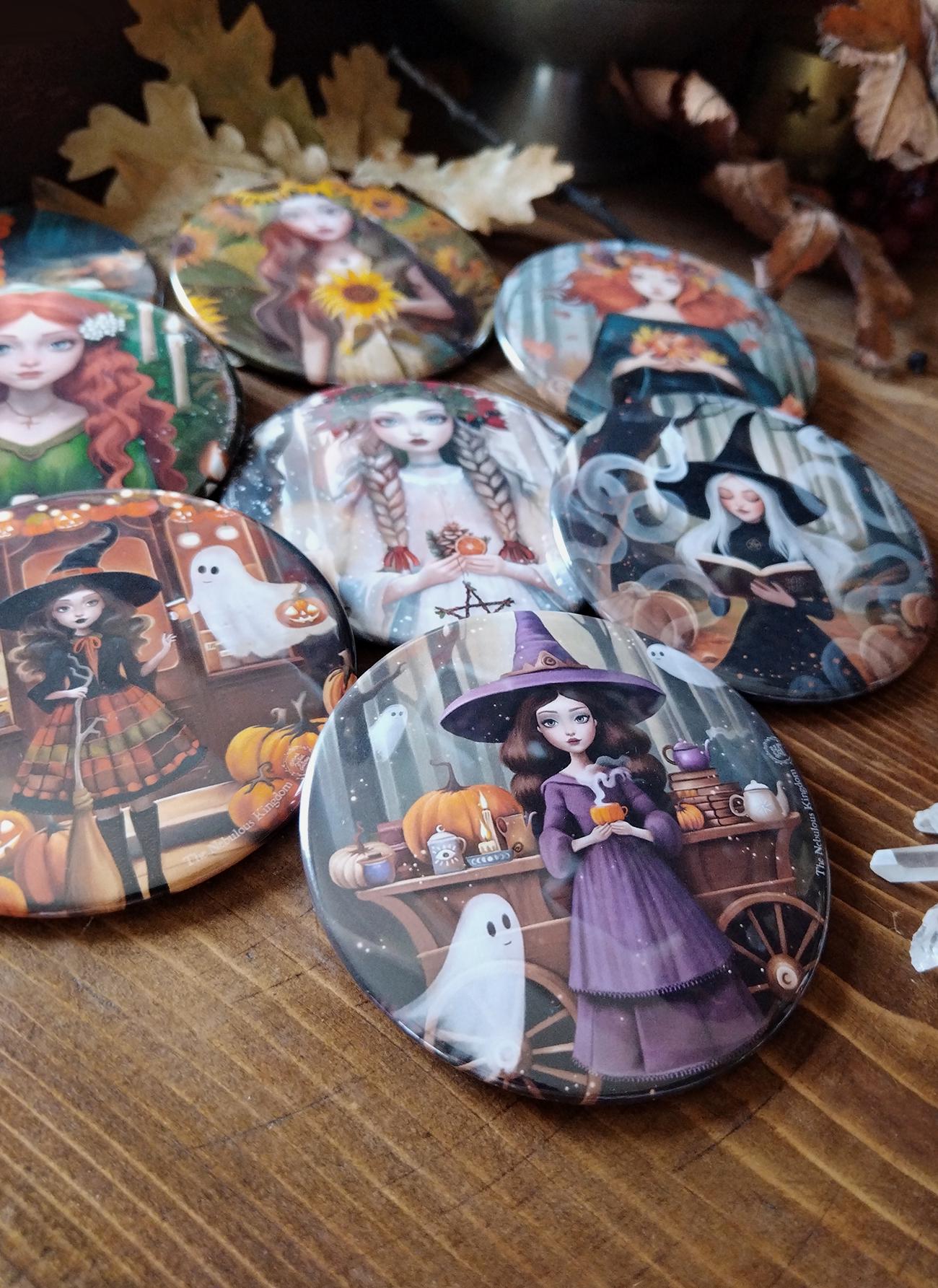 Imbolc - Illustrated Pocket Mirror - Handbag - Purse Accessory ...
