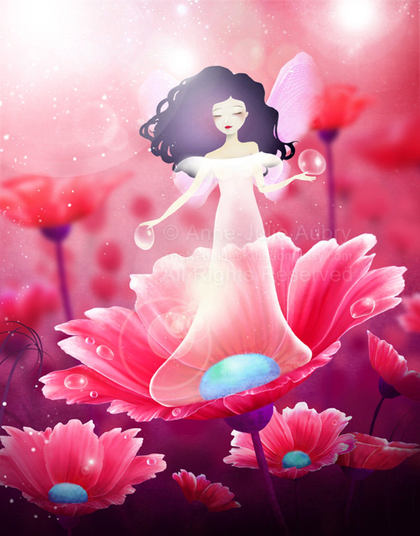 Dew Fairy Deluxe Edition Print Whimsical Art - Etsy