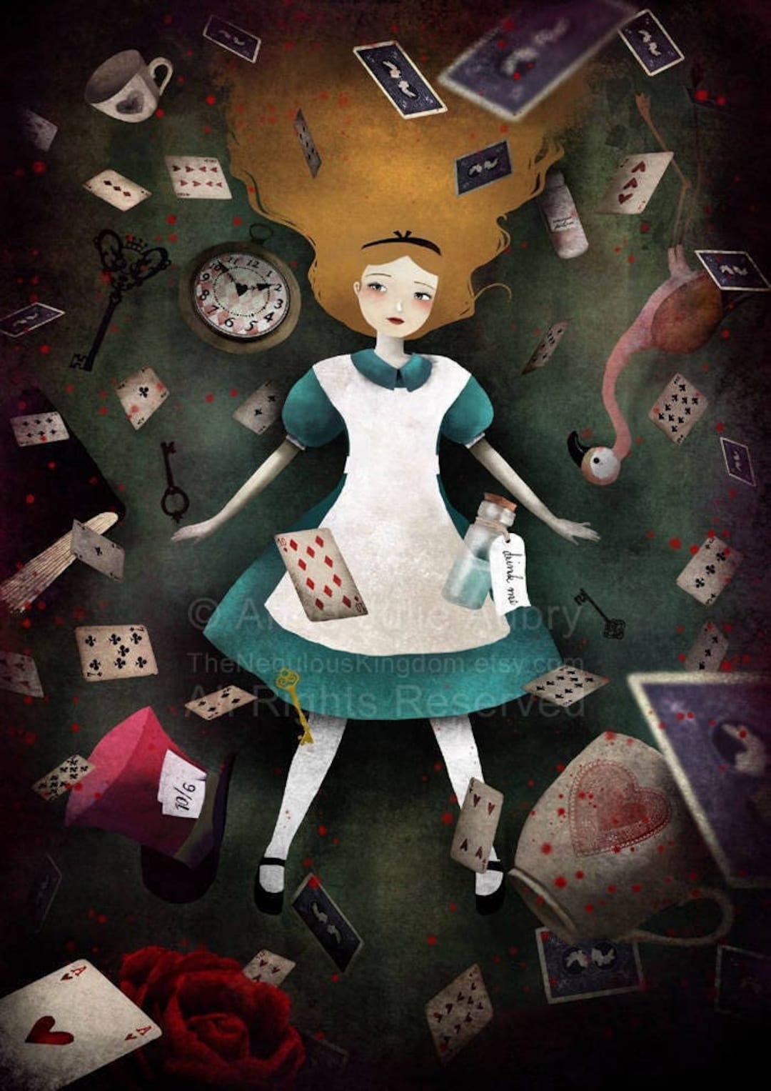 Down the Rabbit Hole (alice in Wonderland) - Choose the Style - Fine ...