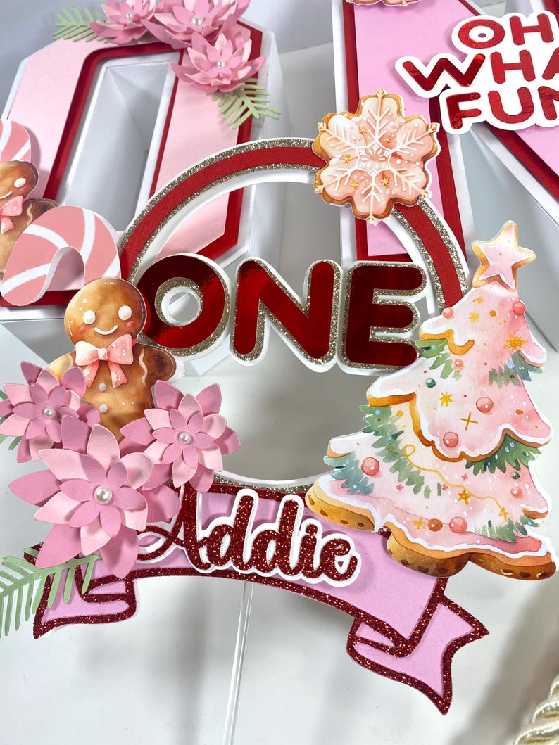 Oh What Fun Christmas 3D Letters, Oh What Fun It is to Be One Birthday ...