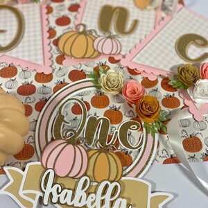 Pumpkin High Chair Banner, Pumpkin Birthday Decor, One Little Pumpkin ...