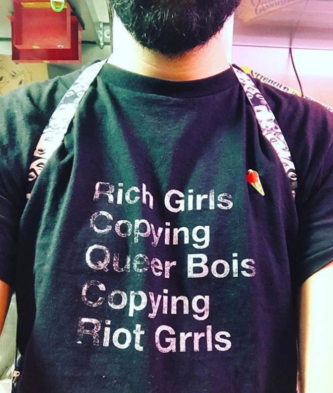 Rich Girls Copying Queer Bois Copying Riot Grrls T-shirt, Imitation ...