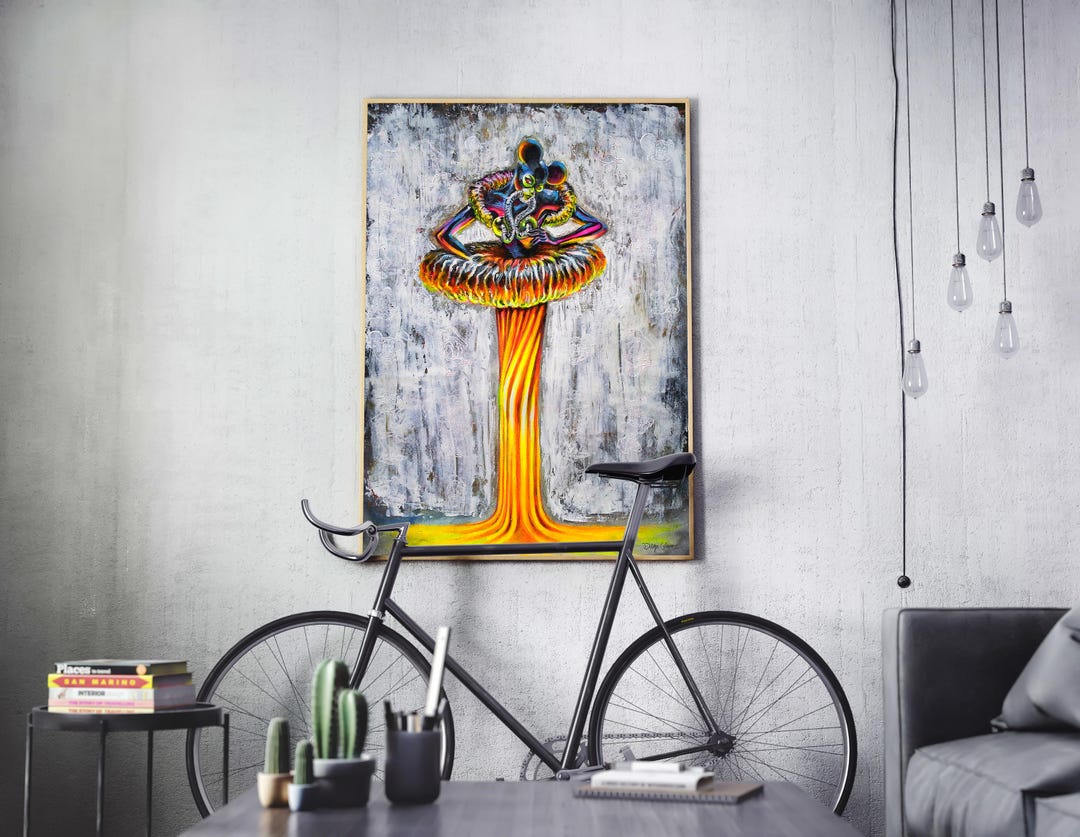 Mickey Mouse, Minnie Mouse, Atomic Maus Poster, Nuclear War, Maus ...