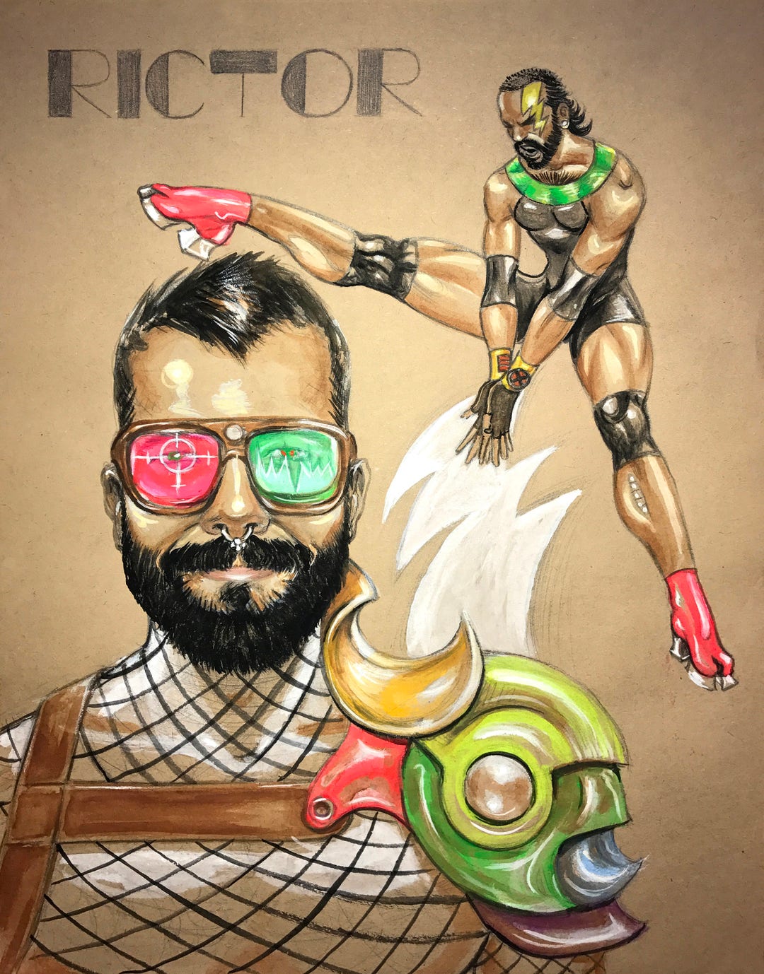 Rictor, Julio Richter, New Mutants, X-factor, X-men, Watercolor, Poster ...