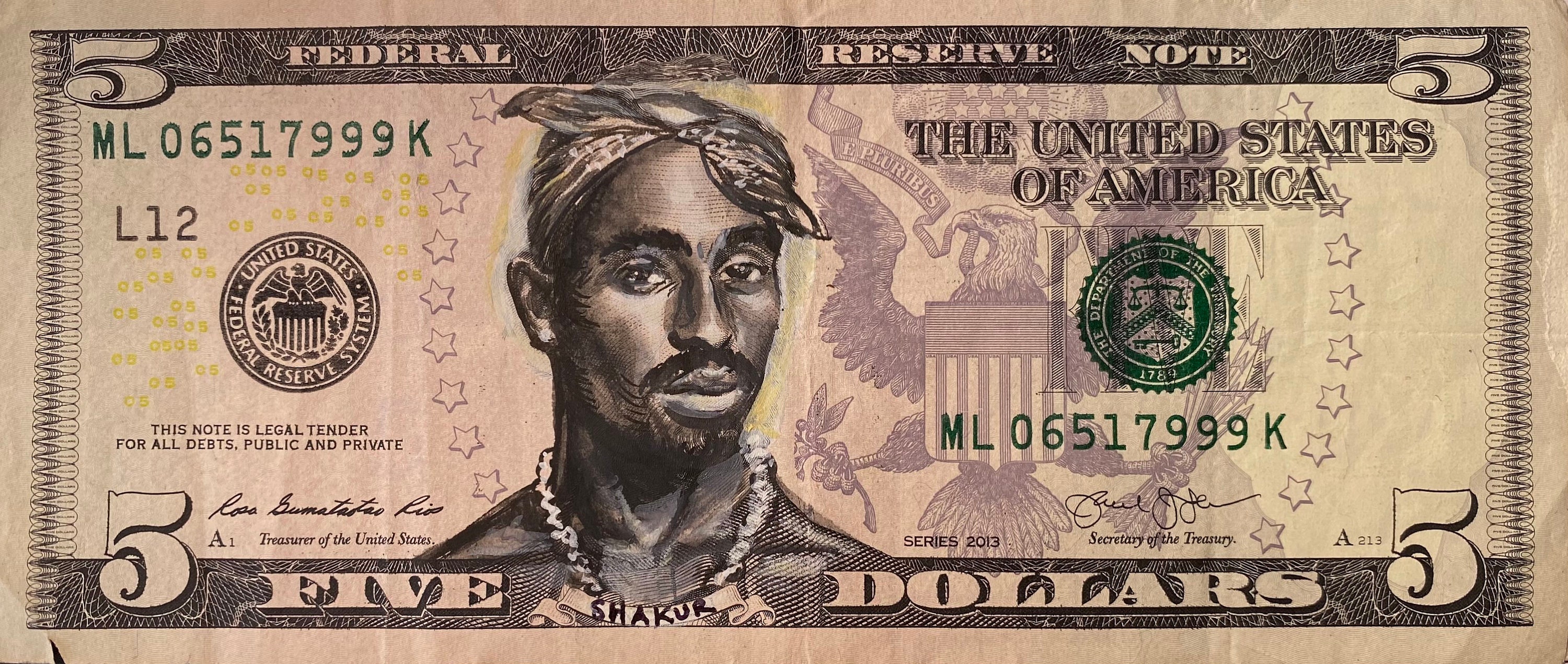 Tupac With Money