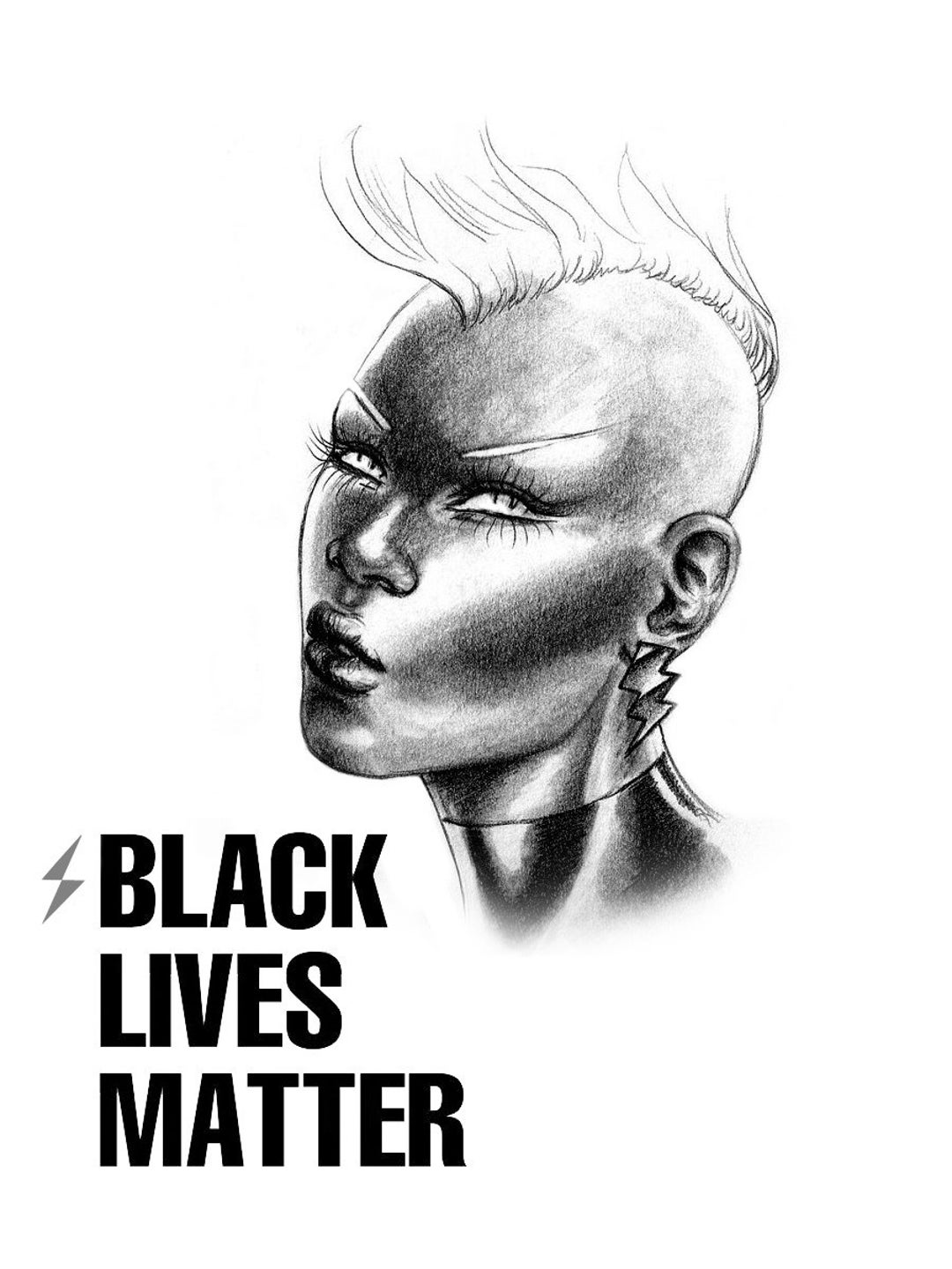Black Lives Matter Print, X-men Storm, Blm, X-men, Civil Rights, Ororo ...