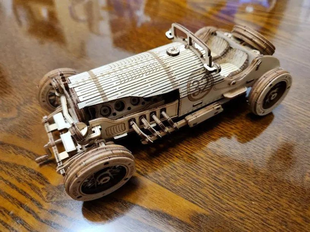 3D Wooden Car Puzzle Kit DIY Model for Adults & Teens, Ideal Home Decor ...