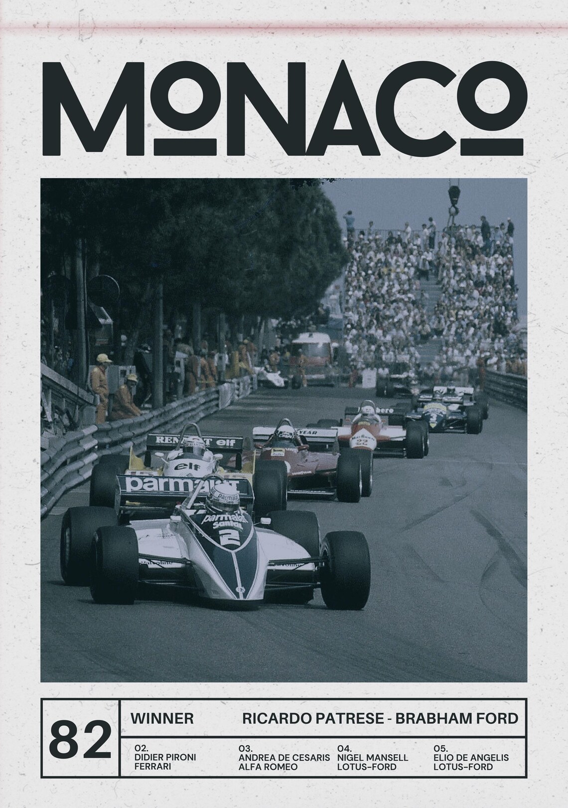 Monaco GP 1982 - the Greatest Races - Etsy