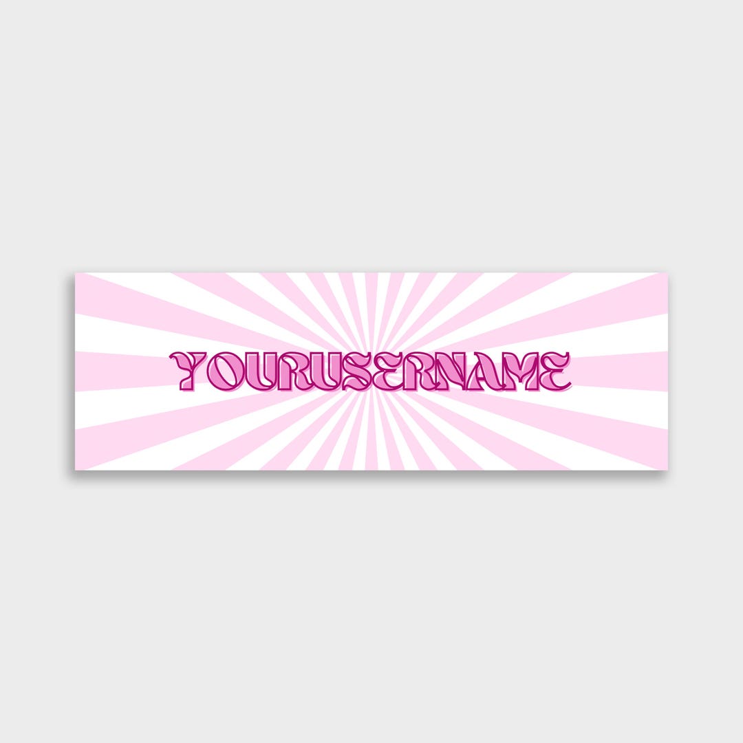 Candyland Twitter Header- Canva Template, Customizable Social Media ...