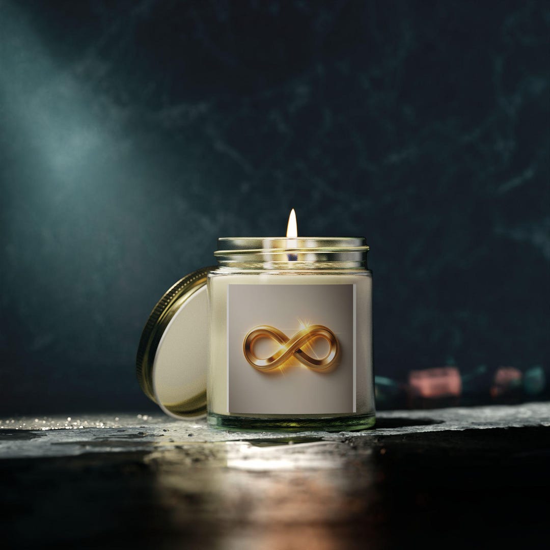 Infinity Symbol Scented Candle, Relaxing Aromatherapy Gift, Home Decor ...