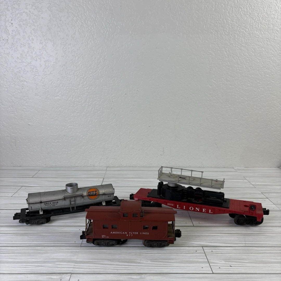 Lionel O Gauge Vintage American Flyer LOT of 3 Train CARS - Etsy