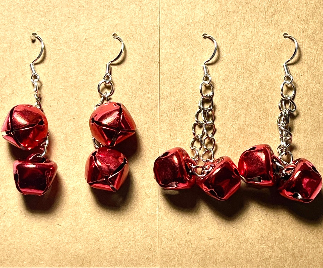 Jingle Bells Jingle Jingle Earrings Red Jingle Bells - Etsy