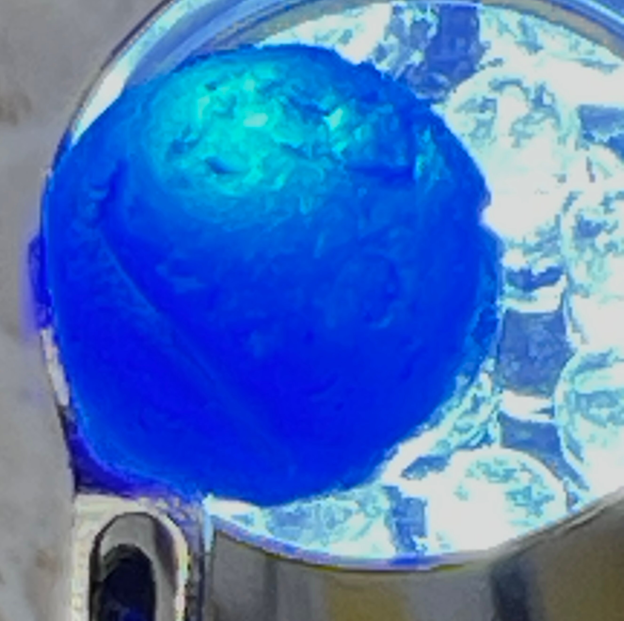 RARE Genuine COBALT BLUE Pacific Ocean Seaglass Marble Necklace Sea ...