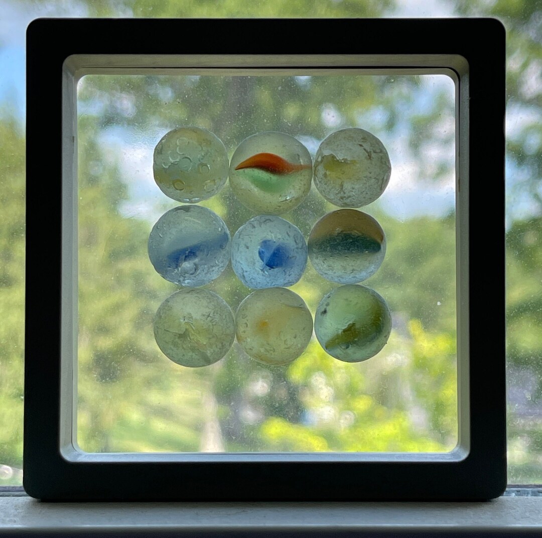 VTG Pacific Ocean Surf Tumbled Formosa Seaglass Marbles Set of 9 With a ...
