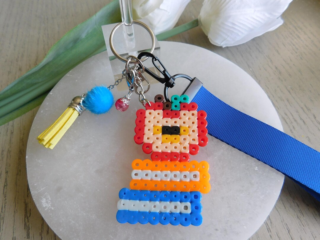 Support Teachers Perler Bead Art/ Key, Bag, Purse, Wrist Accessory - Etsy