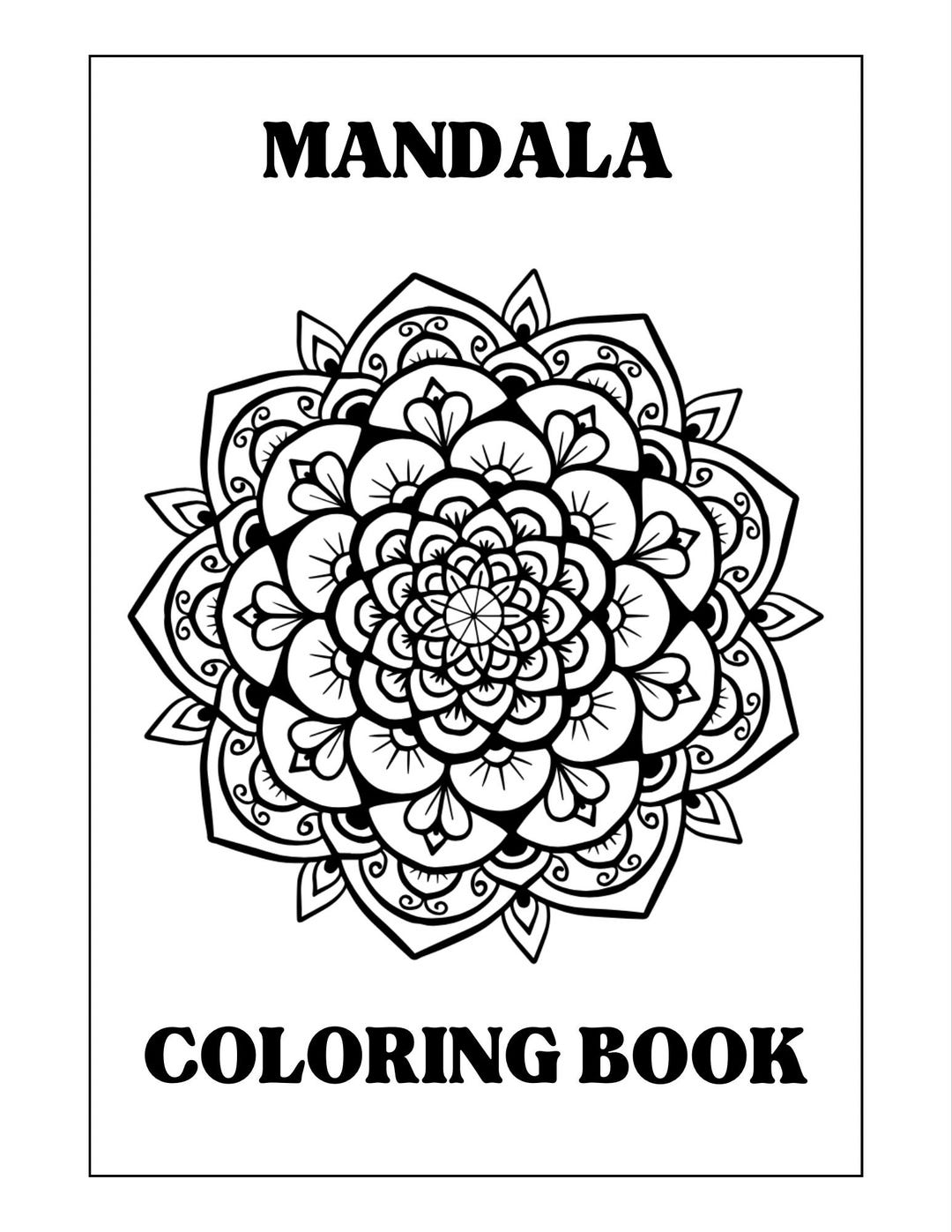 Mandala Coloring Book - Etsy