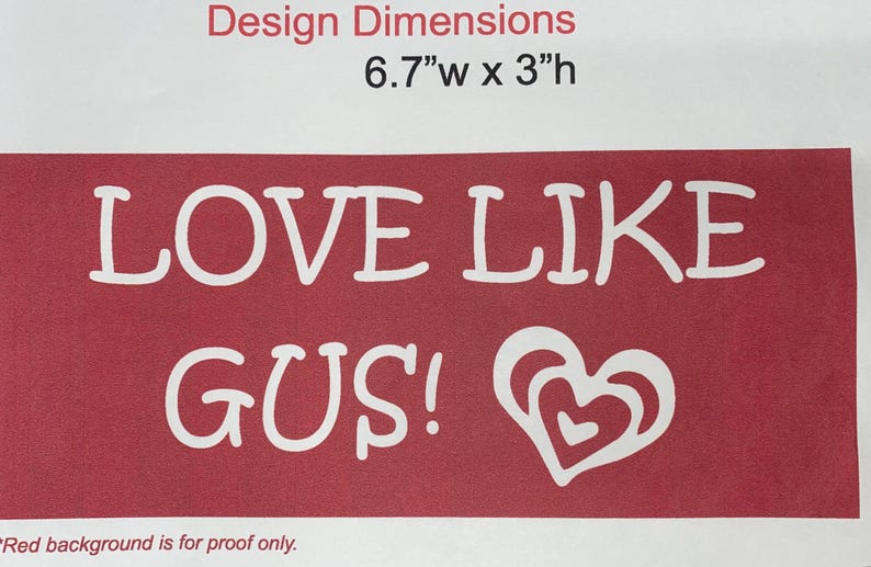 Love Like Gus - Etsy
