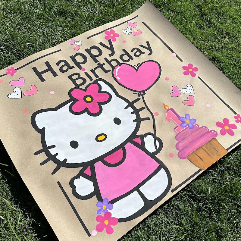 Hello Kittys Banner - Etsy