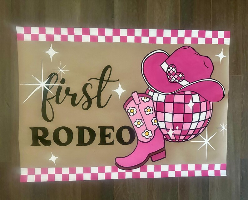First Rodeo Banner - Etsy
