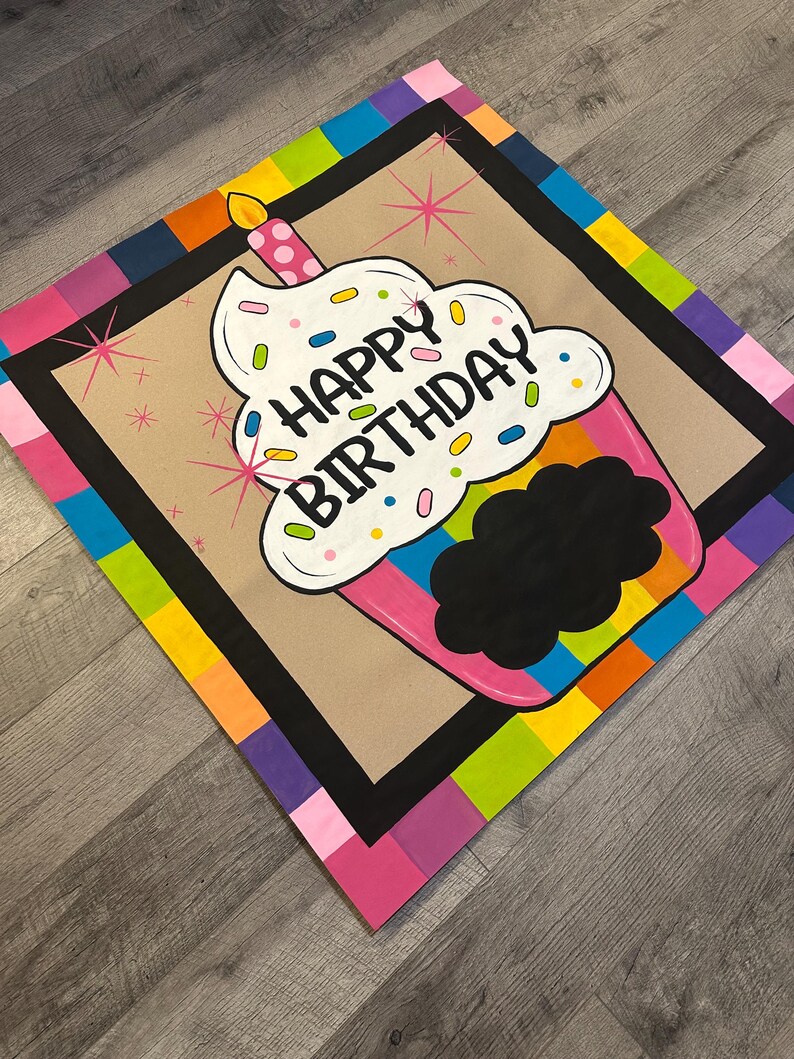 Birthday Party Banner/ Cupcake - Etsy